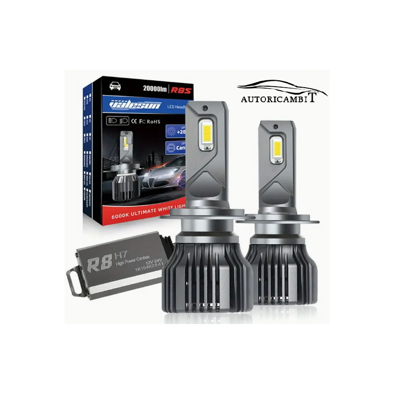 Kit Led H7 20.000Lm Con Canbus 12v-24v