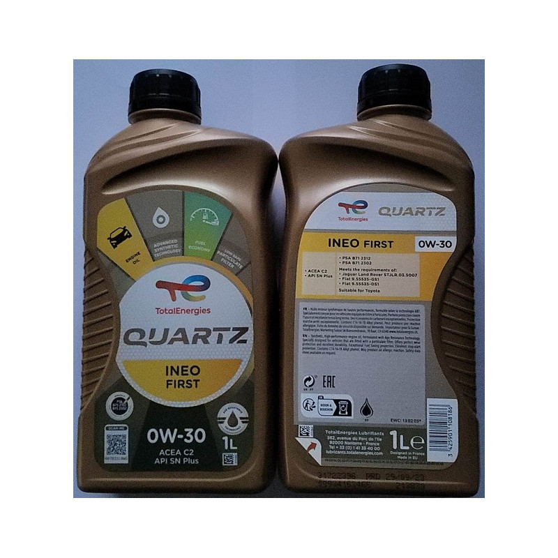 Olio Total QUARTZ INEO FIRST 0W30 1L