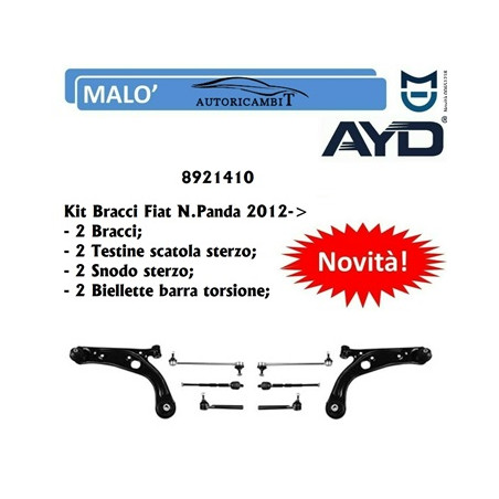 Kit Bracci completo Fiat Nuova Panda (312) - AutoricambiT-Ricambi Auto